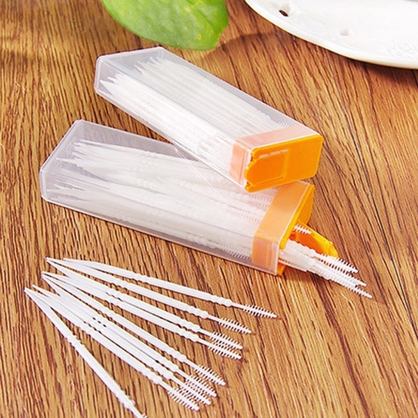 Trendy Eco-friendly 2 Packs Portable Toothpicks Plastic 50 pcs Plus ...