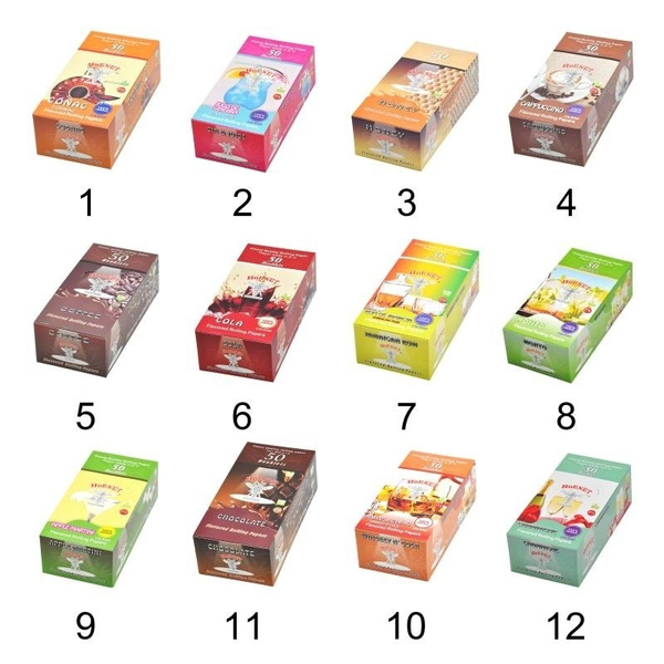 Beverage Flavor Cigarette Paper Smoking Paper 2 Packs (50 sheets in a ...