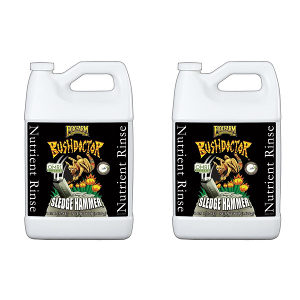FoxFarm Bush Doctor SledgeHammer Fertilizer Buildup Nutrient Rinse (2 ...