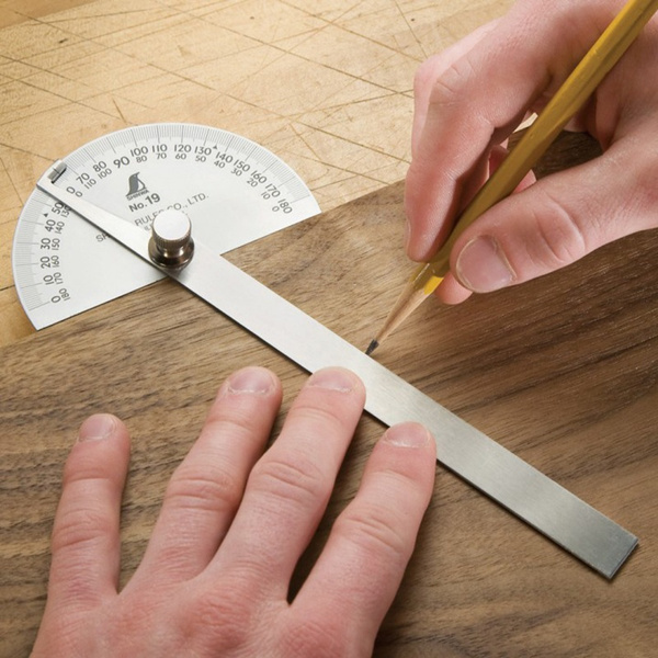 Carpenter's Square Angle Gauge Protractor 150MM Stainless Steel | Wish