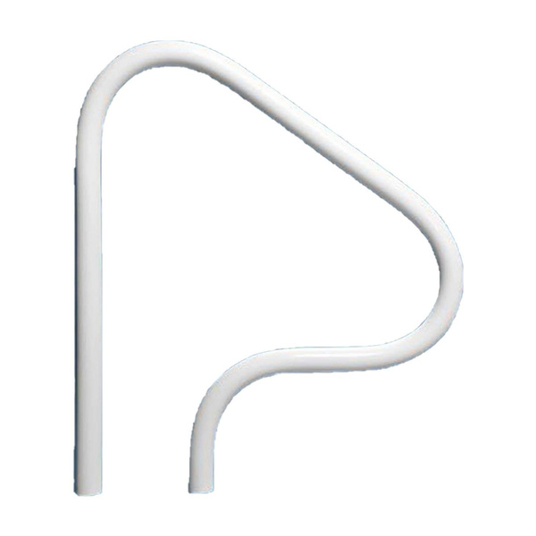 Saftron Return to Deck 3 Bend Aluminum Swimming Pool Handrails, White ...