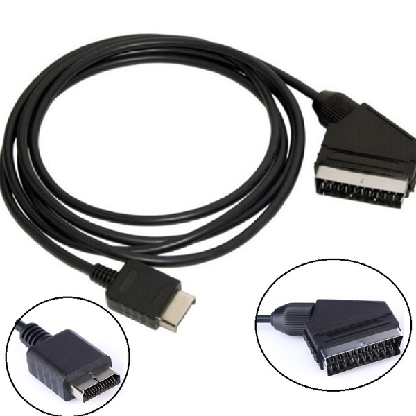 Scart AV Audio TV HDTV Cable Lead for use with Playstation Consoles PS2 ...