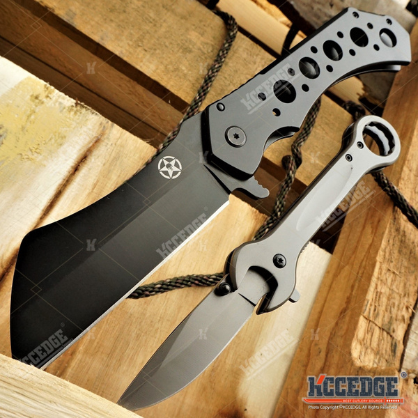 USA SELLER USA STOCK 2 PC EDC KNIFE COMBO MECHANICS WRENCH KNIFE MULTI ...