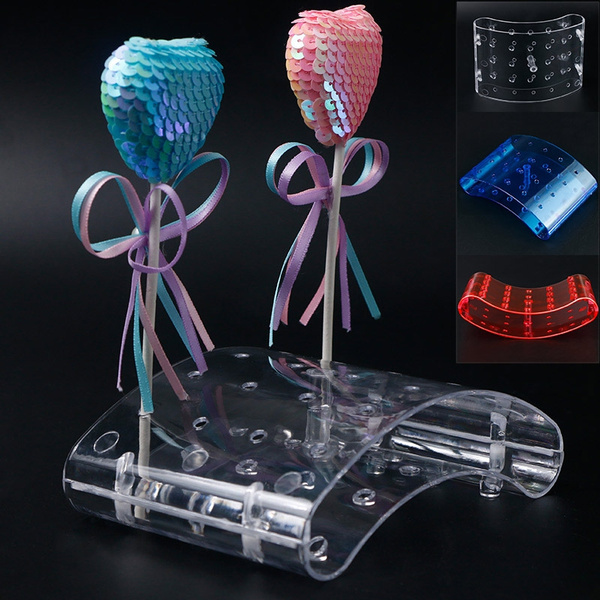 20 Holes Clear Plastic Lollipop Holder rack Greative tool for Family ...