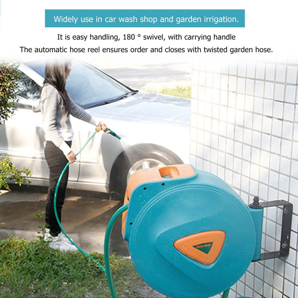 Water Drum Garden Hose Auto Rewind Automatic Hose Reel Rolling Machine ...
