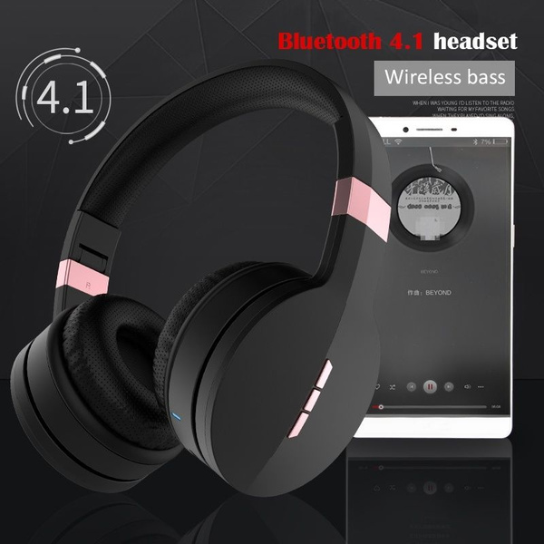 Portable Music Wireless Bluetooth Headphones with Powerful Bass-Driven ...