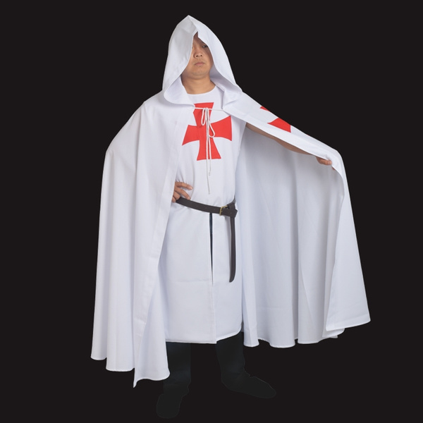 Medieval Templar Costume Warrior Larp Knight Cape+Tunic+Belt | Wish