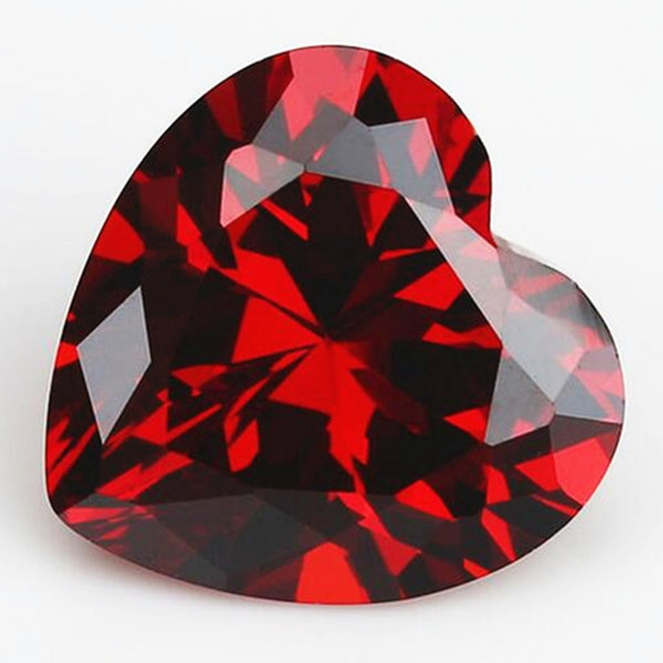 Unheated 6.00 Cts Natural Mined Sri-Lanka Ruby 10mmx10mm Heart Cut VVS ...