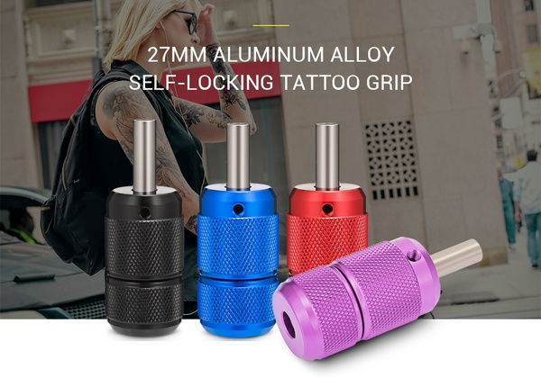 27MM Aluminum Alloy Self-Locking Anti-Slip Touch Tattoo Grip For ...