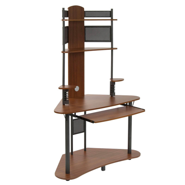 Calico Designs Arch Tower Office Computer Corner Desk Workstation with ...