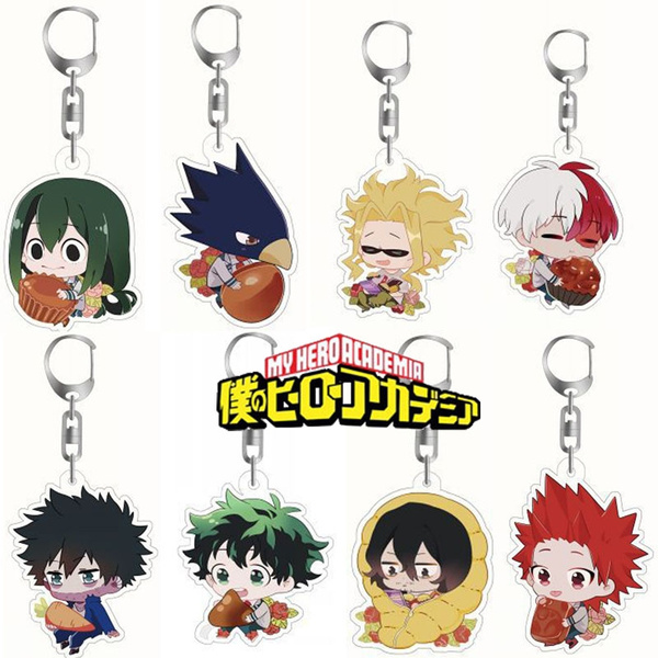 Anime My Hero Academia Cartoon Keychain Double-side Transparent Acrylic ...