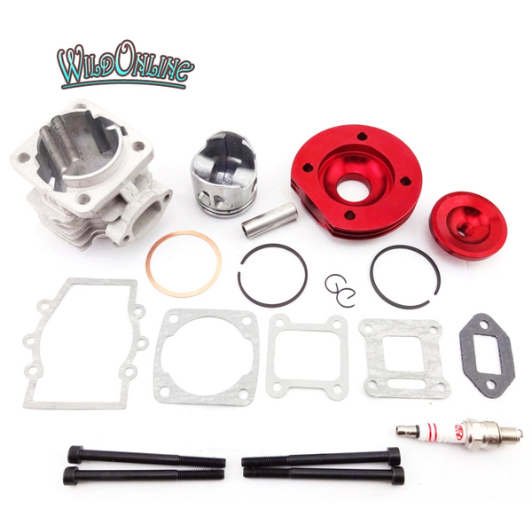 WildOnline 44mm Big Bore Cylinder Kit Set For 47cc 49cc 2 Stroke Engine ...