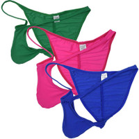 Men Ice Silk Pouched Rio Ruche Bikini Brief Underwear Lowrise Exotic ...