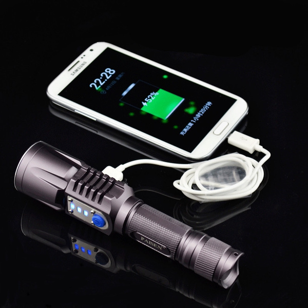New High Quality Flashlight Phone Usb Charger Flashlight Cree T6 Torch ...