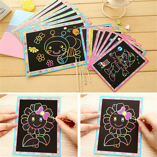 1/5/10pcs Toy Children Cartoon Kids DIY Painting Doodling Graffiti ...