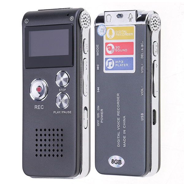 8GB Digital Recording Pen Noise Reduction Voice Recorder with MP3 ...