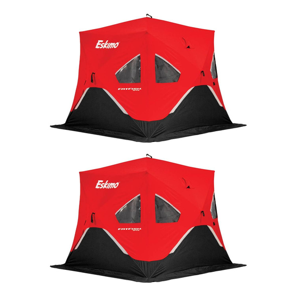 Eskimo Portable 3-4 Person Pop Up Ice Fishing Shanty Shack Shelter Hut ...