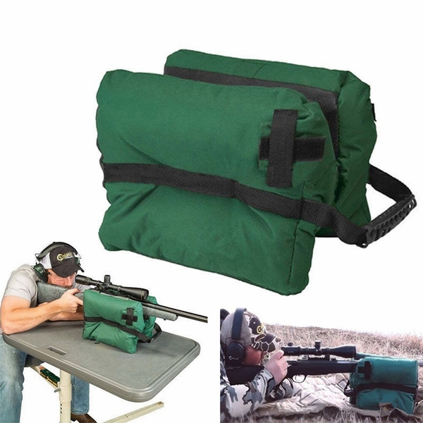 Unfilled Sand Bags Guns Rest Rifle Shooting Bench Steady Green Bag ...