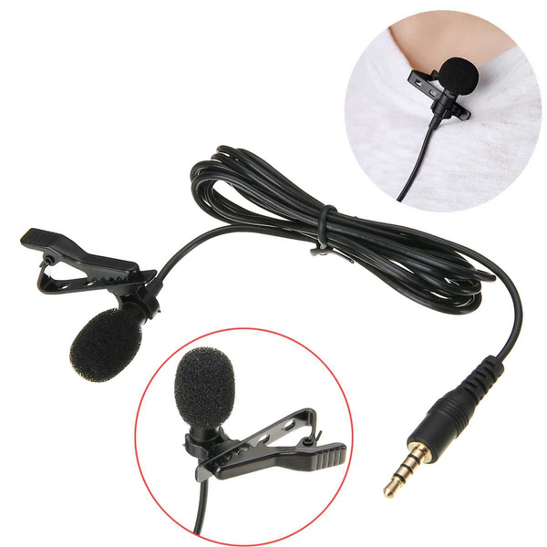 Quality Black Portable microphone Clip on Omnidirectional Lavalier ...