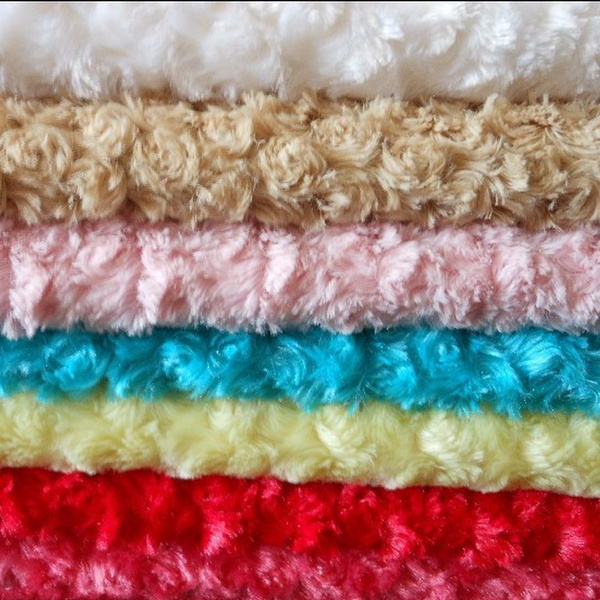 Rose Crushed Faux Fur Fabric Sherpa Loop Wool Blush Furry Upholstery ...