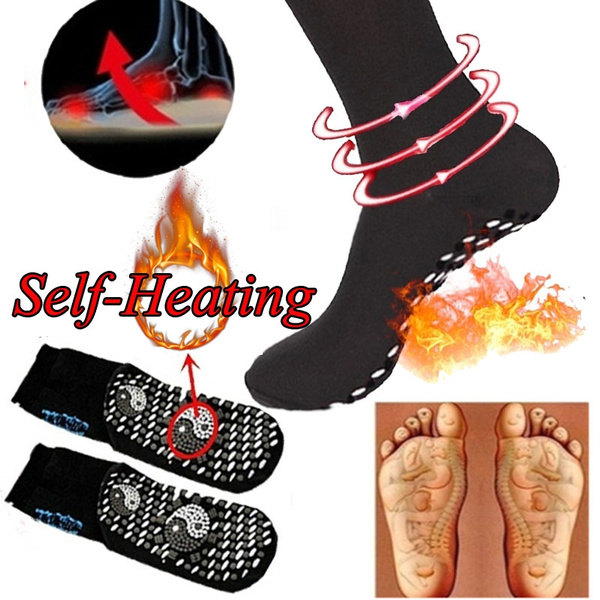 1 Pair Self-Heating Nano Tech Infrared Anion Magnetic Therapy Socks ...