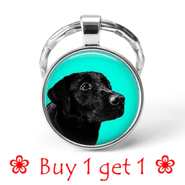 POP ART LABRADOR Key Chain • Black Labrador • Labrador Art • Gift for a ...