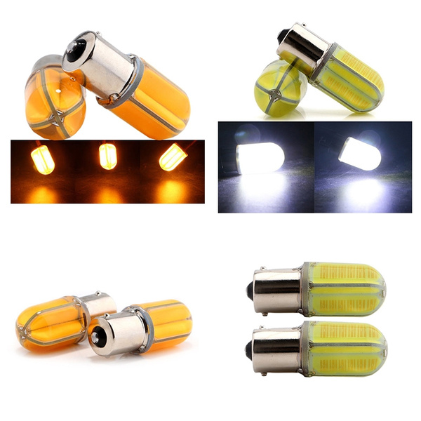 2X 960LM COB 48 SMD 8 SILICA 12V 24V S25 1156 BA15S LED Bulb 9~28V Tail ...
