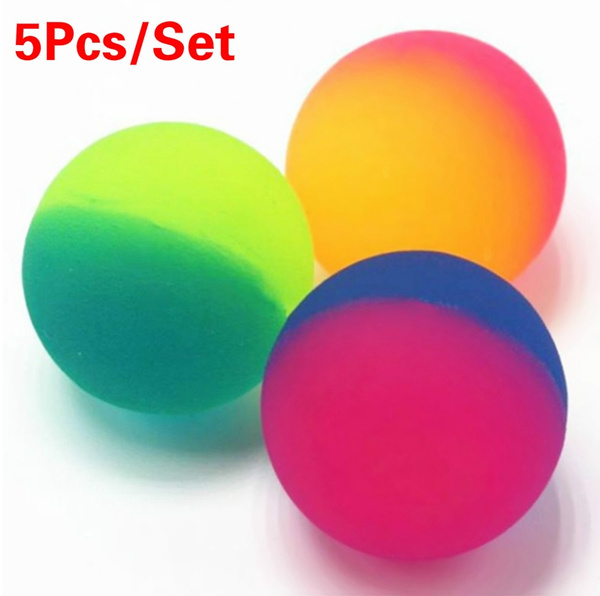 New Arrive 5PCS Double Color Luminous Bouncing Ball Glow Intelligent ...