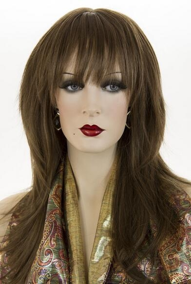 Light Chestnut Brown Brunette Long Medium Skin Top Straight Wigs | Wish