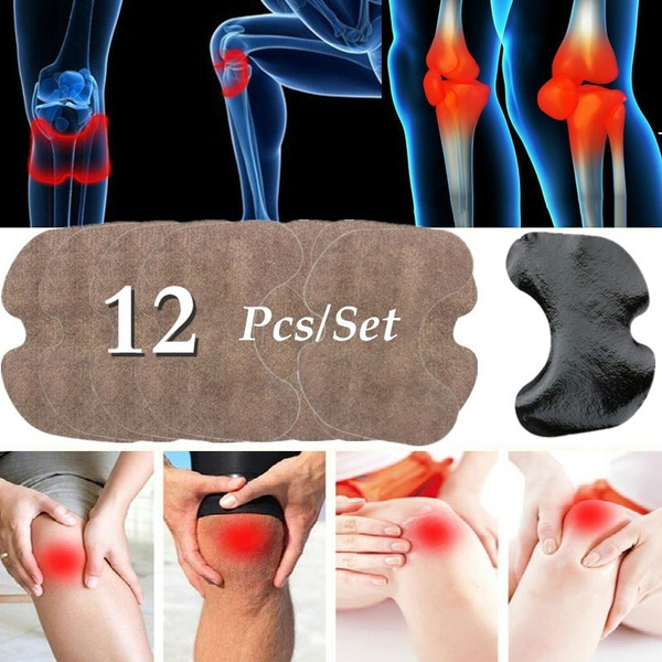 6/12pcs New Knee Plaster Sticker Wormwood Extract Knee Joint Ache Pain ...
