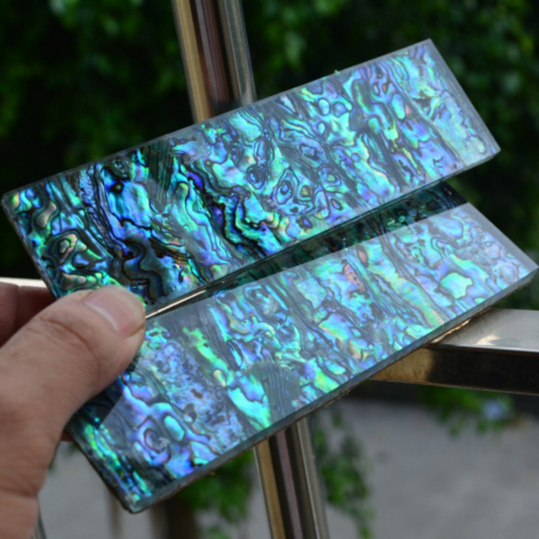 1 X Abalone Shell Acrylic Laminate Slabs Handle Turning Blanks Knife ...