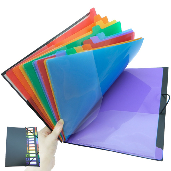 12 Pocket Expandable Project Sorter - Multicolor Expanding Plastic File ... 12 Pocket Expandable Project Sorter - Multicolor Expanding Plastic File ...