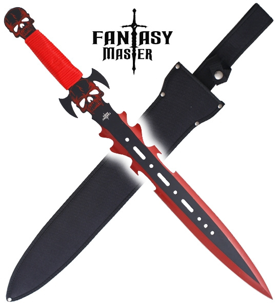Machette Fantasy Master Red Skull Epee FM-681RD Coupe Coupe Sabre | Wish