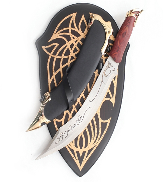 Le Seigneur des Anneaux Poignard Aragorn + Plaque Couteau Dague sword ...