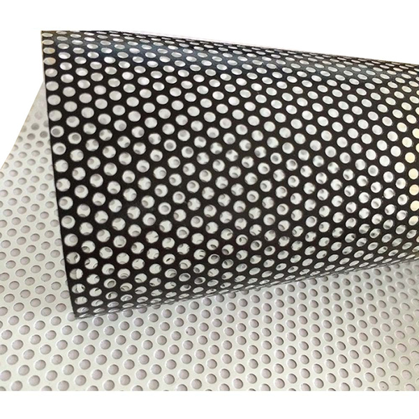 White Dotted Film One Way Vision Window Film One-Way Perforated Black ...
