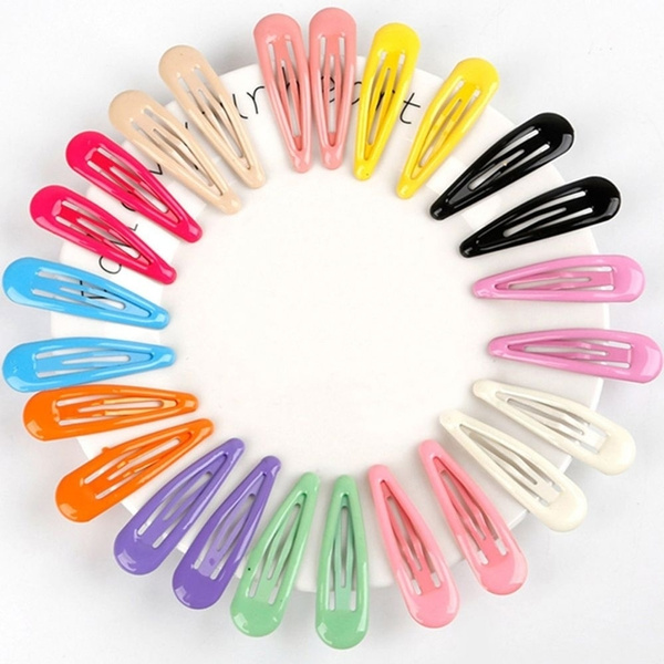 24Pcs/Set Colorful Children Snap Clip No Slip BB Clips Kids Accessories ...