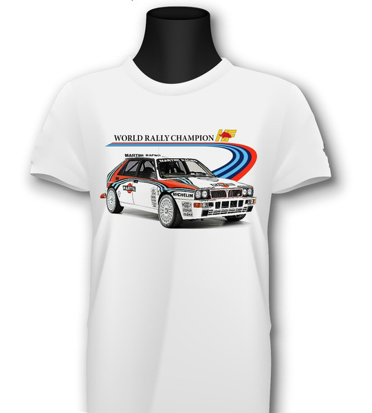 Fashion Mens T-shirt Lancia Delta Evoluzione Hf Martini Racing ...