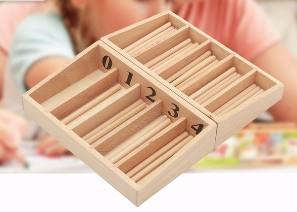Family Version Montessori Educational Wooden Toys for Children Pin Box ...