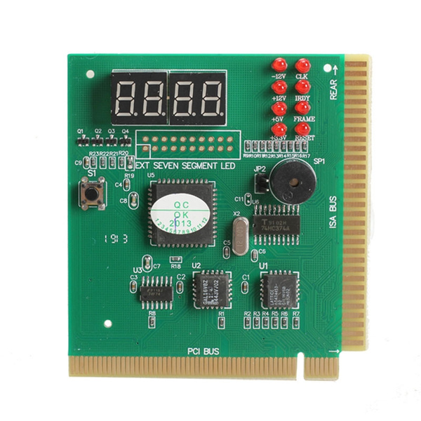 New 4-Digit PCI Post Card LCD Display PC Analyzer Diagnostic Card ...