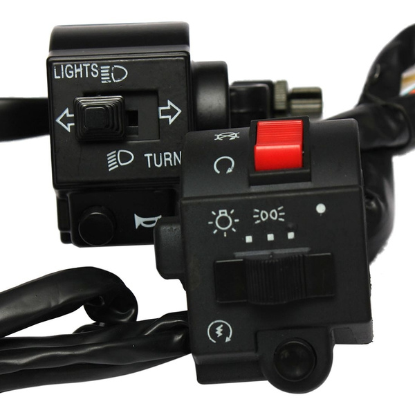 Motorcycle 22mm Handlebar Switches for Suzuki GS125 GN125 Horn Turn ...