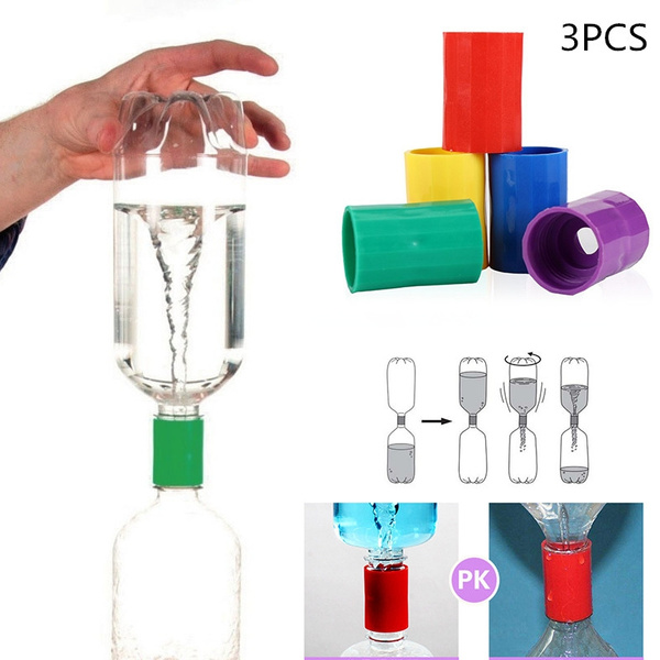 3pcs Funny Gifts Water Bottle Tornado Maker Connector Novelty Science ...