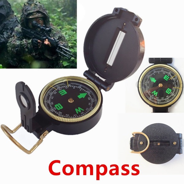 Newest Outdoor Hiking Camping Pocket Portable Compass Military Geology ...