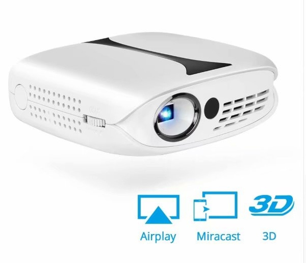 Mini LED DLP Projector HD Portable WiFi Multi Screen Pocket Pico ...