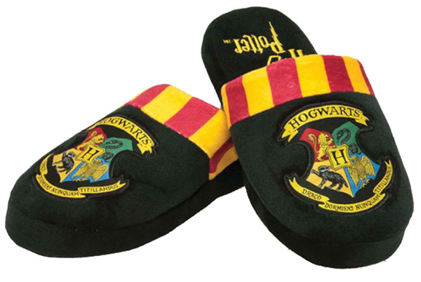 Harry Potter Slippers Hogwarts House Crest Logo new Striped Official ...