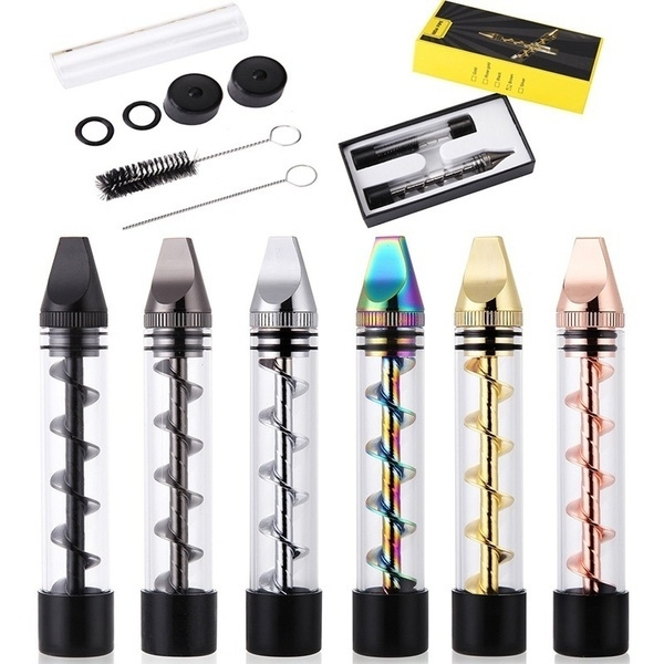 6 Series 6 Colors Smoking Twisty Glass Blunt Pipe Obsolete with ...