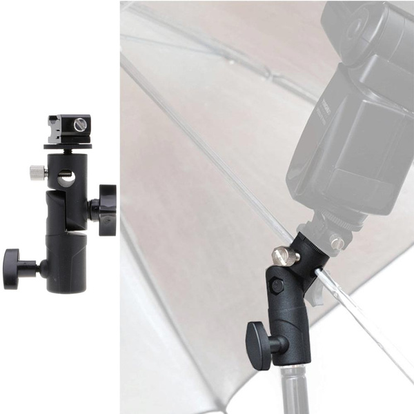 E Type Camera Flash Speedlite Mount Swivel Light Stand Bracket Shoe ...