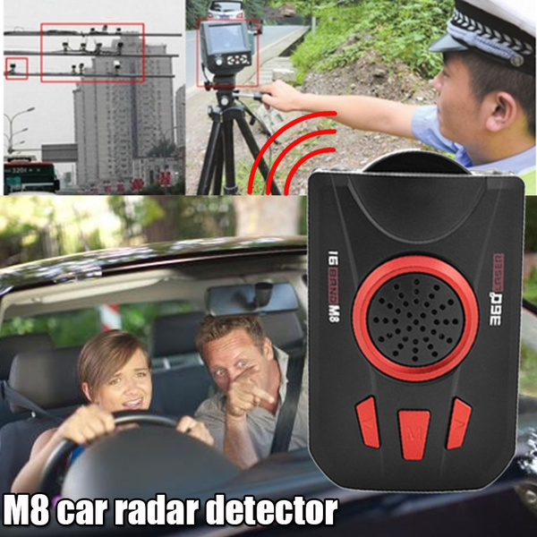M8 Car Speedometer LED Radar Speedometer Car Electronic Dog 360 Degree ...