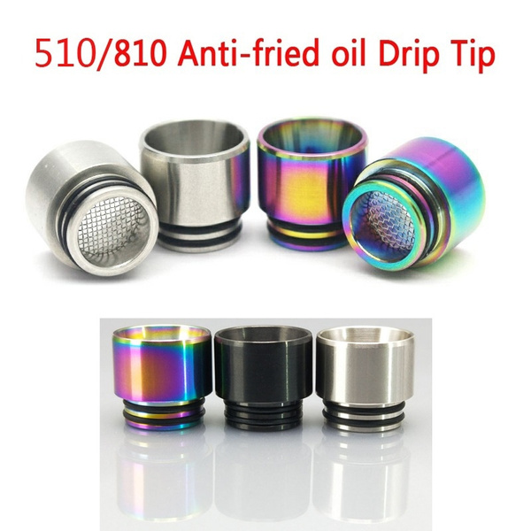 810 /510 Stainless Steel Drip Tip Anti-fried oil Drip Tip for TFV12 ...