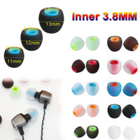 12pcs 3.8mm Colorful Soft Headphone Rubber Earbuds In-ear Earphone ...