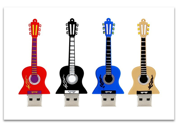 Musical Gift Pen drive Guitar USB Flash Drive u disk 4GB 8GB 16GB 32GB ...